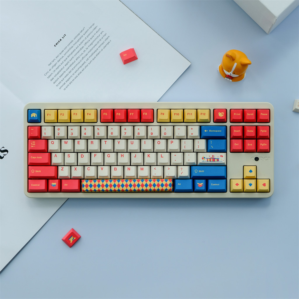 34 Keys Circus Keycaps Cherry Profile PBT Dye Sublimation Keycap For MX ...