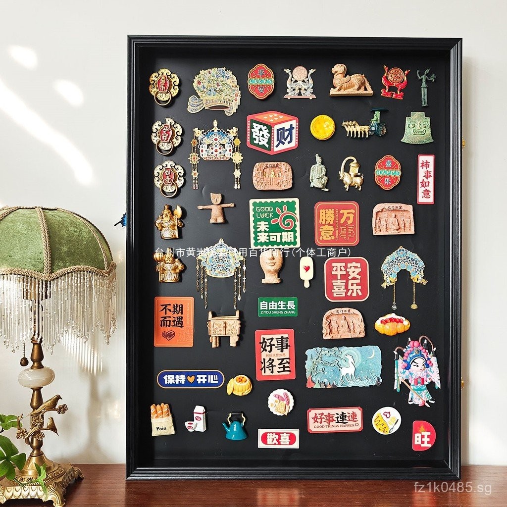 Fridge Magnet Museum Display Board Flip Display Frame Badge Photo Frame ...