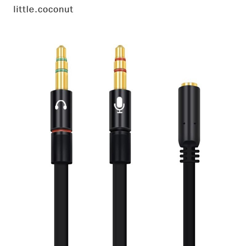 [ltc] 3.5mm TRRS Adapter 2 Male 1 Female mini 3.5mm Jack 4 pin Splitter ...