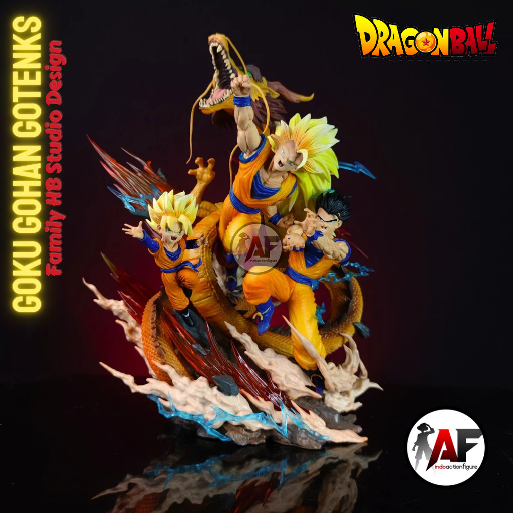 Statue Dragon Ball Son Goku Gohan Gotenks Family HB Studio Recast ...