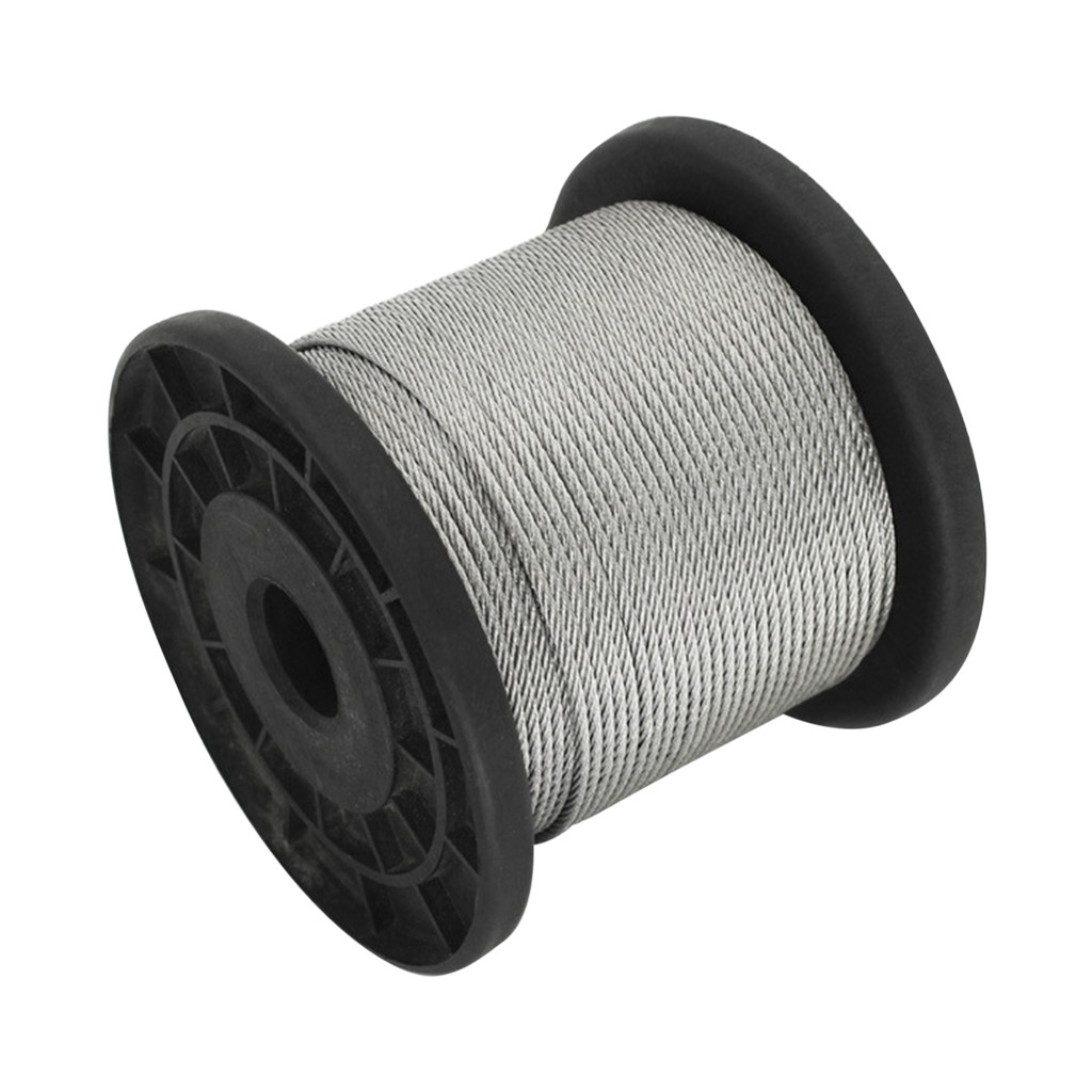 304 Stainless Steel Wire Rope Cable with 30pcs Aluminum Clamps Loops ...