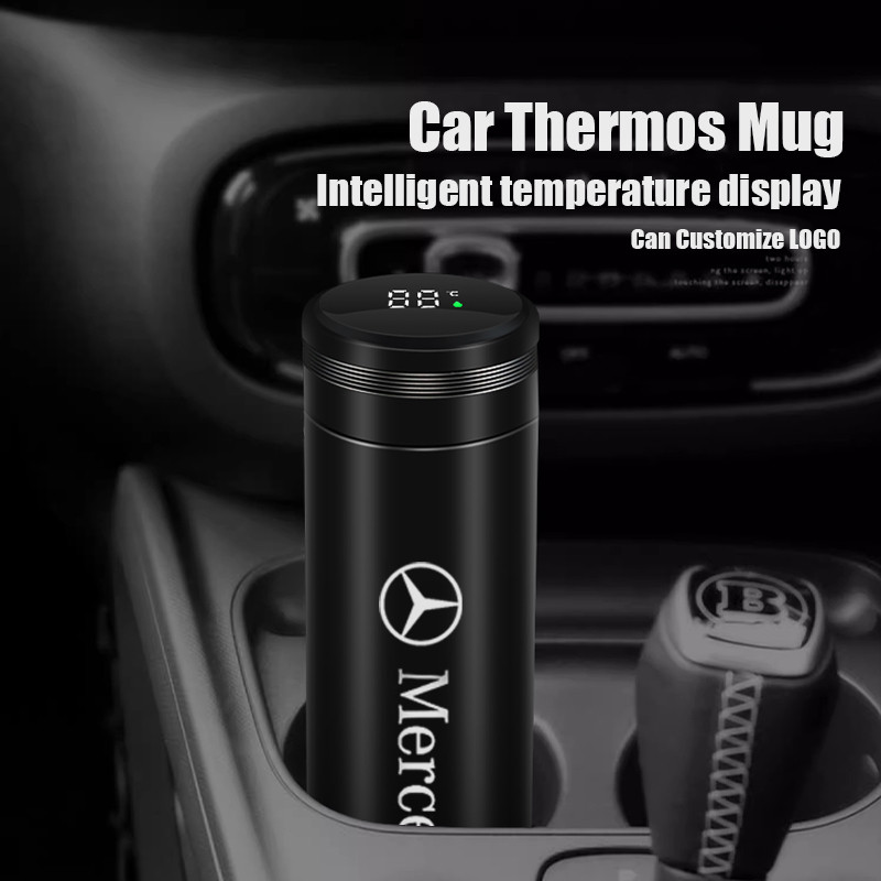Mercedes Benz car Intelligent Cups Led Digital Temperature Display ...