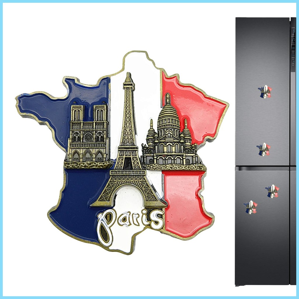 Magnetic Fridge Sticker French Map Souvenir Tourist Magnets Collectible ...