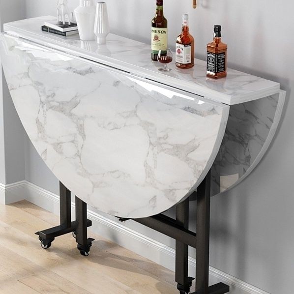 Foldable table Foldable mobile dining table Multi-functional three-fold ...