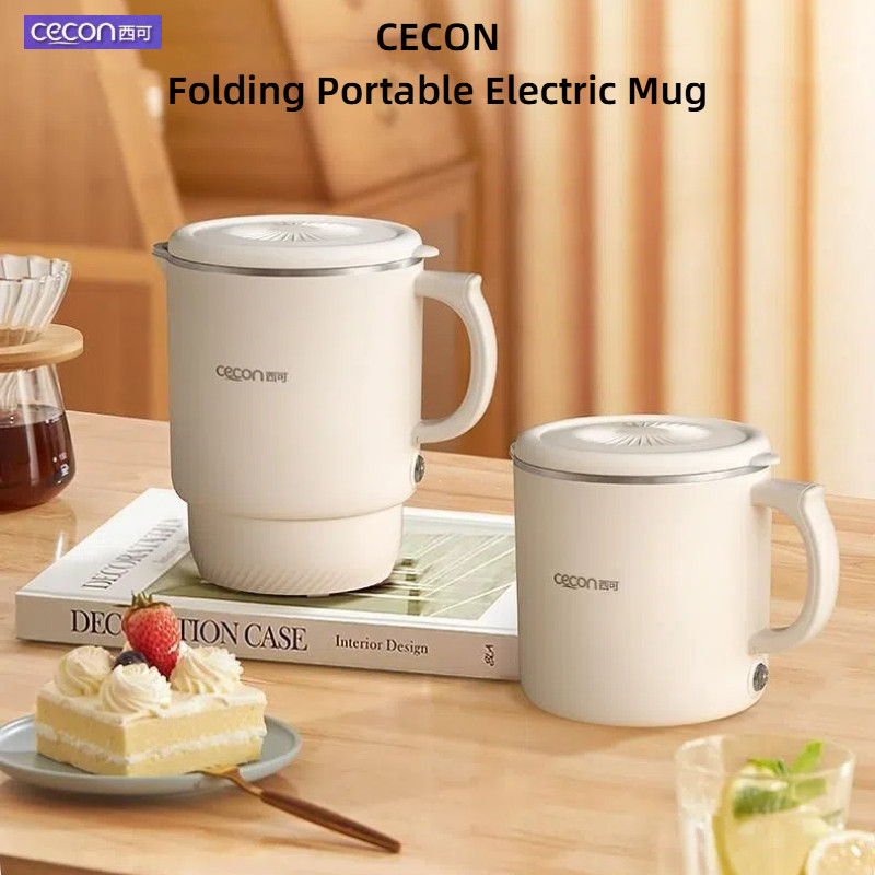 Cecon Stainless Steel Foldable Electric Kettle 0.8L Electric Hot water ...