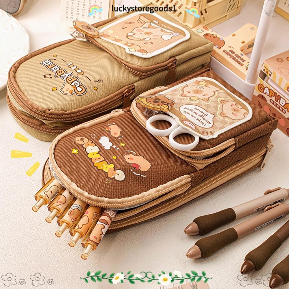 LUCKYSTOREGOODS1 Capybara Pencil Bag, Six-layered Cartoon Pen Cases ... LUCKYSTOREGOODS1 Capybara Pencil Bag, Six-layered Cartoon Pen Cases ...