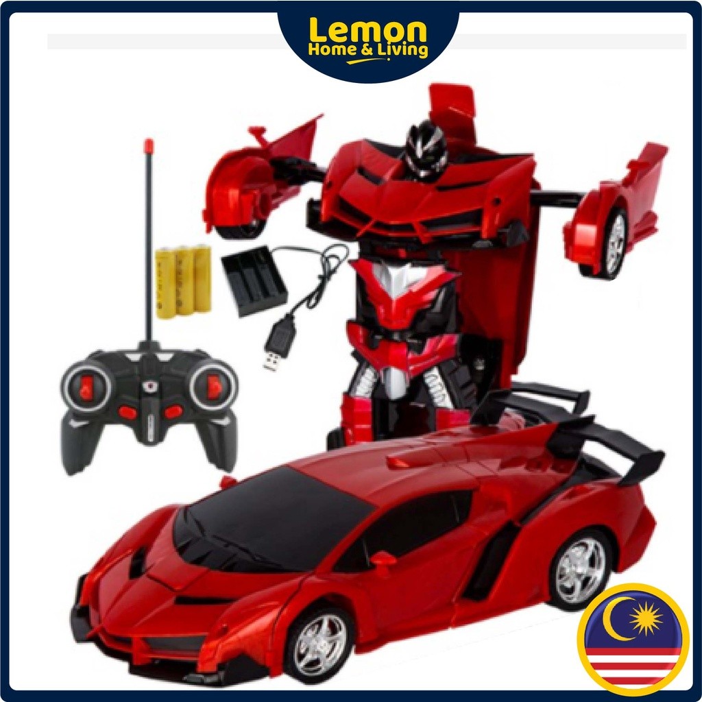 🍋2in1 Transformer Remote Control Transformation Car Robot Deformation ...
