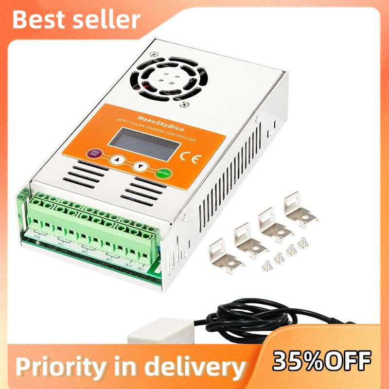 60A-V123 with Wifi Cloud Box MakeSkyBlue Solar Panel MPPT Charge Controller for 12V 24V 48V Lead ...