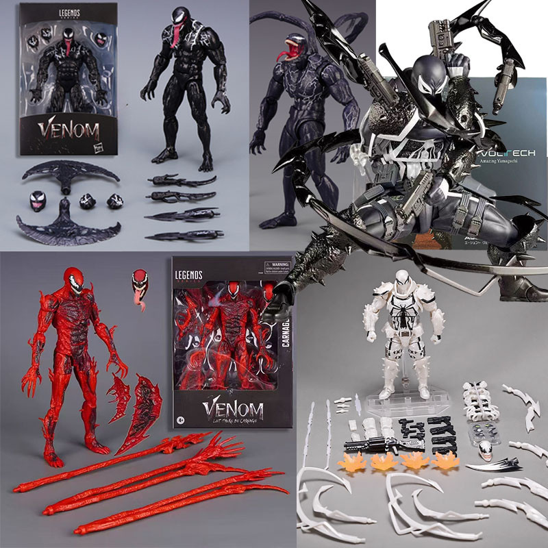 Venom: The Last Dance SHF Venom 3 Action Figure Marvel Carnage Movable ...