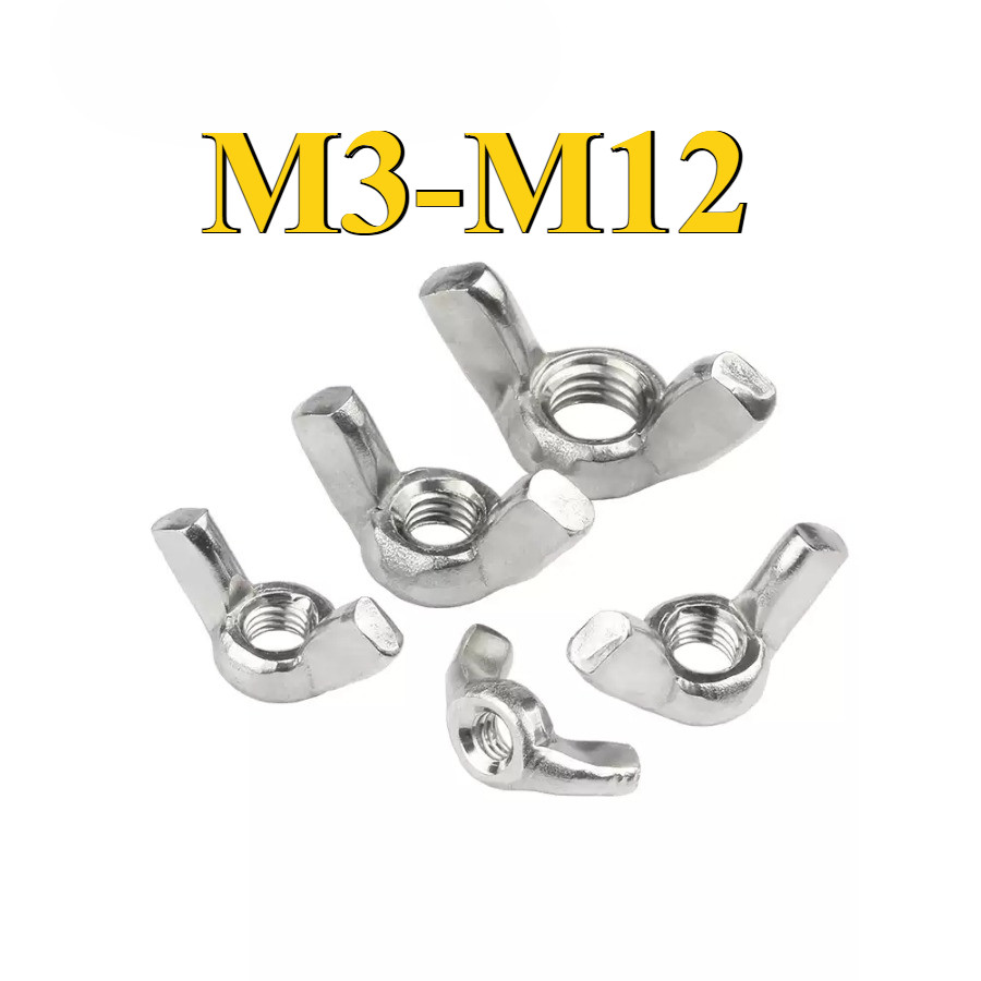 304 Stainless Steel Butterfly Nut Hand Screw Nut Handle Nut M3/M4/M5/M6 ...