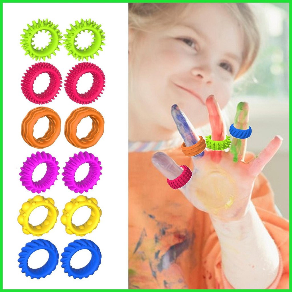 Fidget Toys Ring Stress Relief Rings for Students Sensory Finger Rings ...