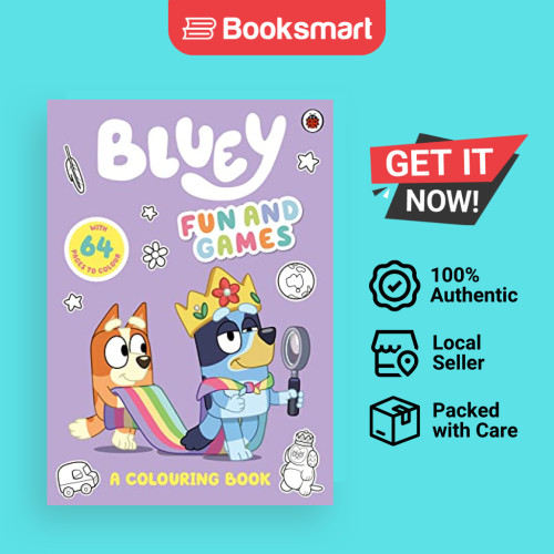 [Local Stock] Bluey: Fun and Games: A Colouring Book Official Colouring ...