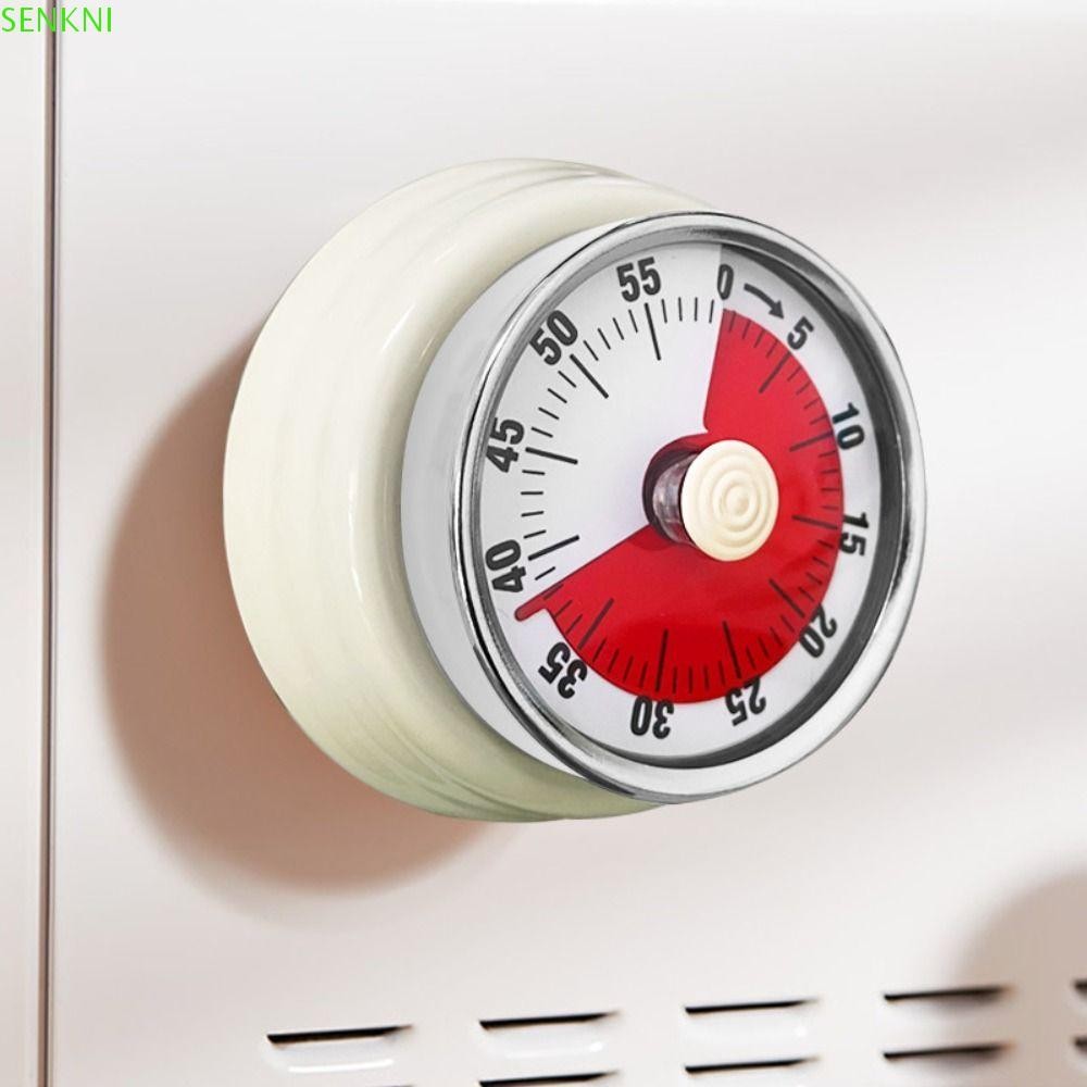SENKNI Mechanical Timer, 60-Minute with Loud Alarm Visual Timer, Small ...