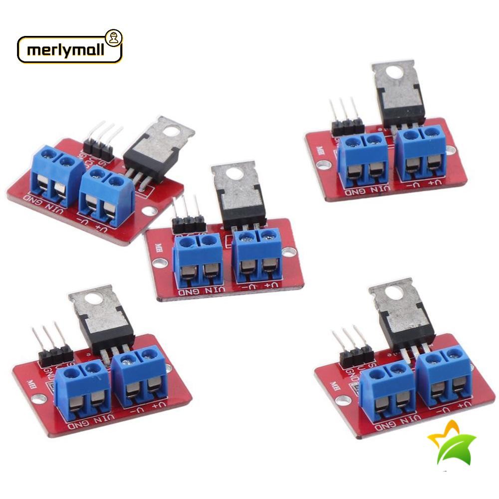 MERLYMALL 5pcs Driver Module, red IRF520 MOSFET, irf520 mosfet Microcontroller for Arduino MCU ...
