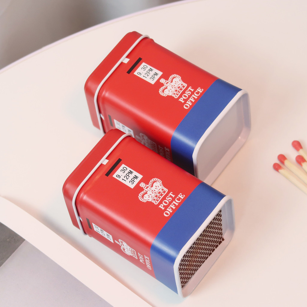 Nostalgic Extended Old-fashioned Matchstick Red Dot Cigar Iron Box ...