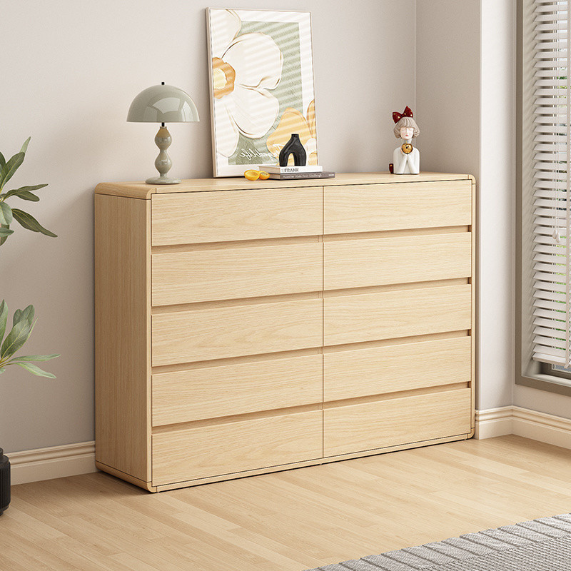 Weige Log Style Solid Wood Sideboard Chest Of Drawers Sitting Room ...