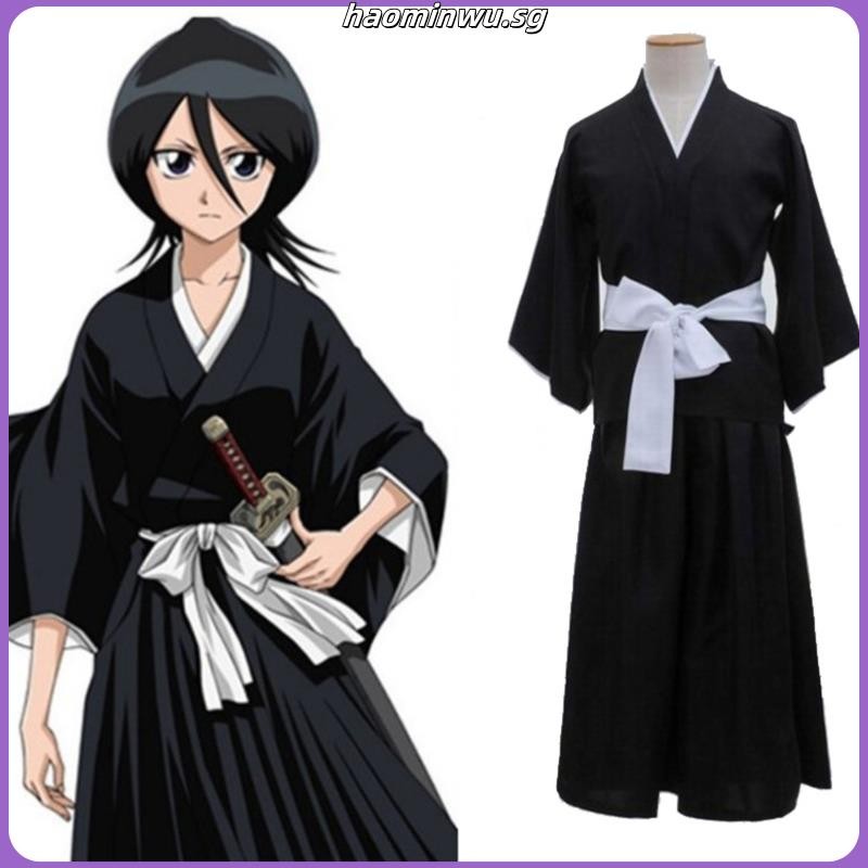 BLEACH - Kuchiki Rukia Cosplay Kimono Anime Uniform Set Long Sleeve ...