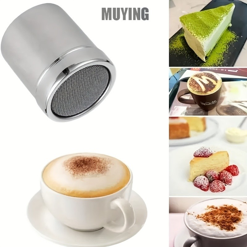 Powdered Sugar Shaker Duster, Cinnamon Shaker Flour Sifter, Stainless ...