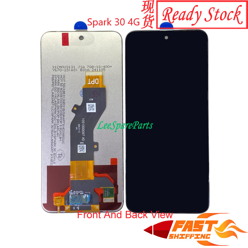 Infinix Spark 30 / Spark 30c Full Set LCD Display Touch Screen Digitizer For Replacement ...