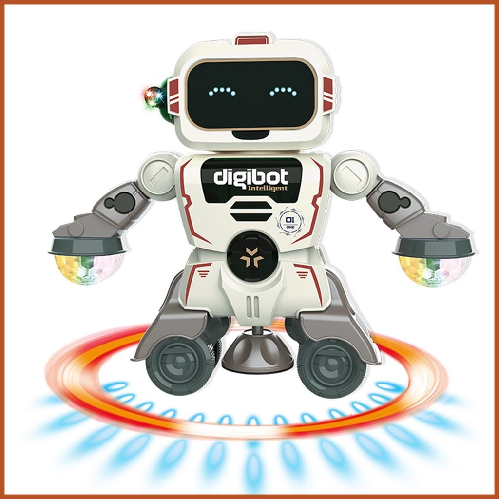 Singing Music Toy Walking Dancing Electronic Robot Toy with Flashing ...