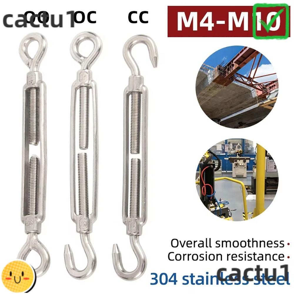 DIEMON 1Pcs Wire Rope Tensioner, Hooks & Eye Turnbuckle M4/M5/M6/M8 ...