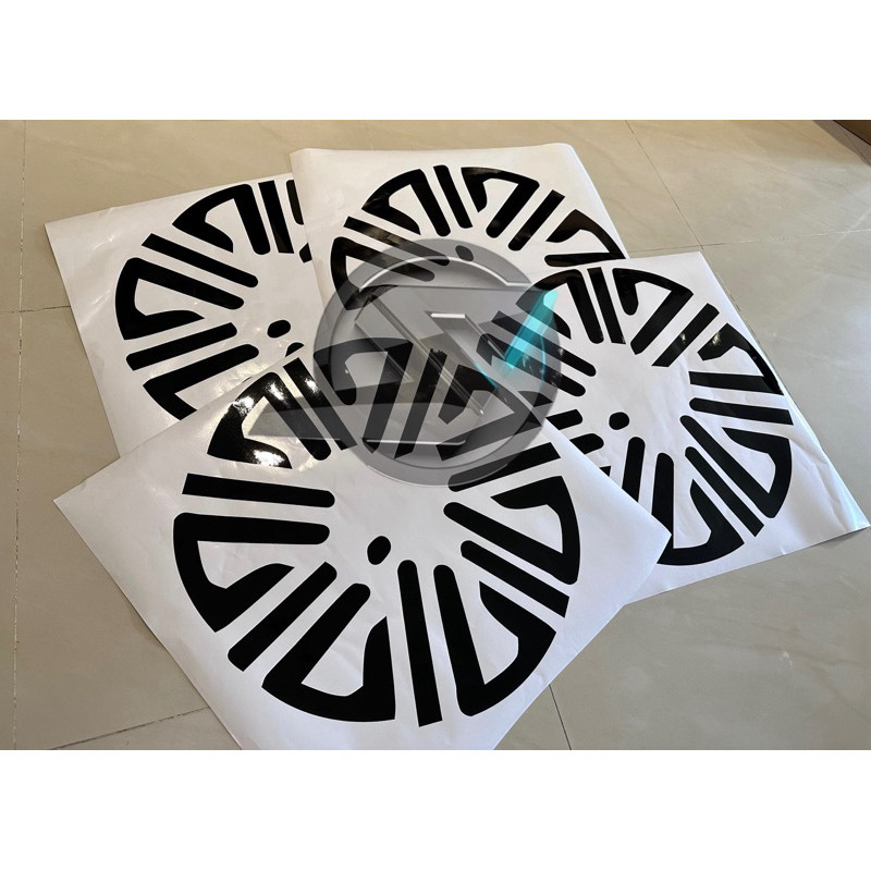 S1401 Rim sticker Toyota vios Spec E vinyl decal Sticker( Rim Size 16 ...
