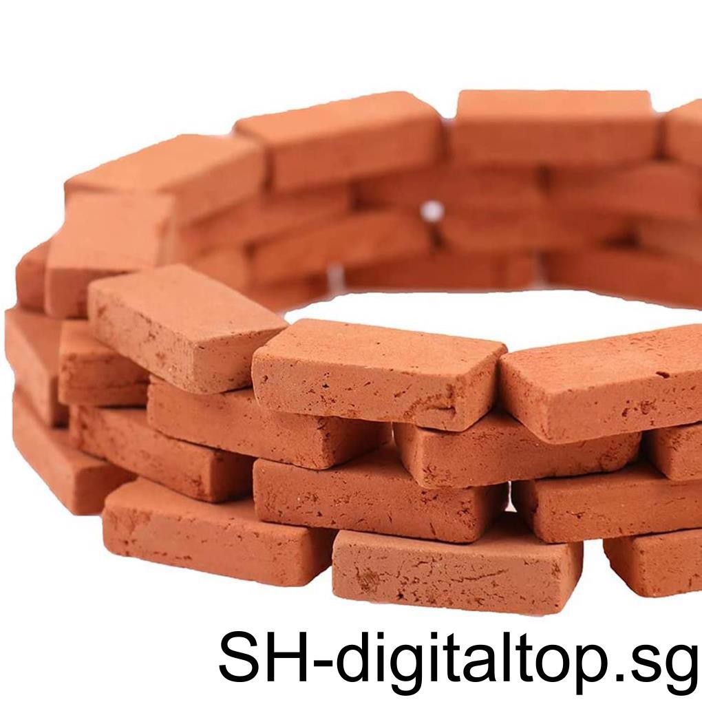 100Pcs Mini House Brick Model Miniature Clay 1:16 Scaled Table ...