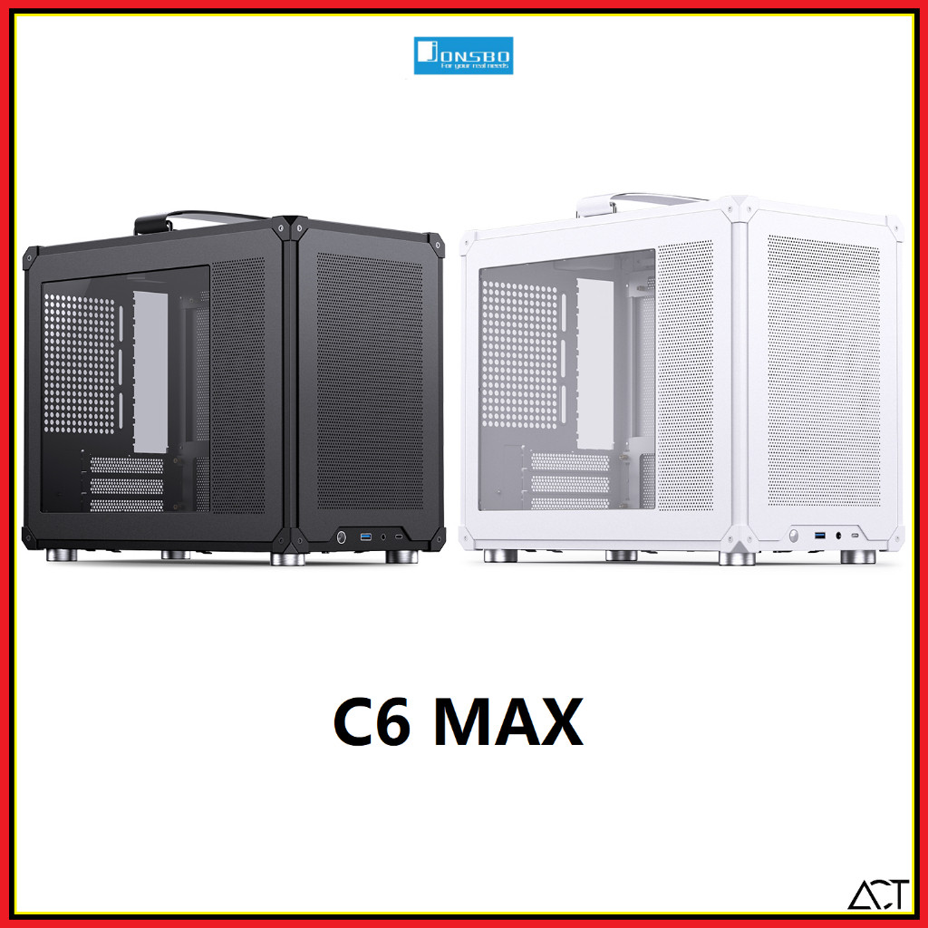 Jonsbo C6 MAX MATX Gaming Chassis Desktop Casing ( White / Black ...