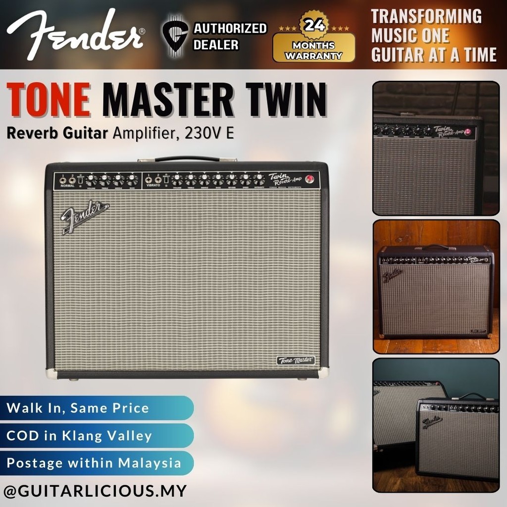 Fender Tone Master Twin Reverb Guitar Amplifier, 230V ( TONE-MASTE w ...