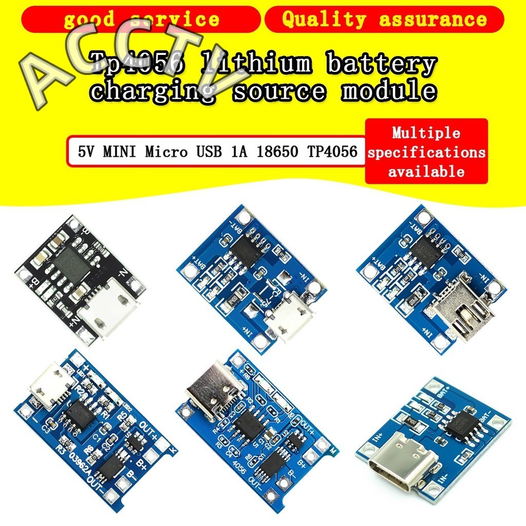 TP4056 1A 5V type-c Micro USB 1A 18650 Lithium Battery Charging Board ...