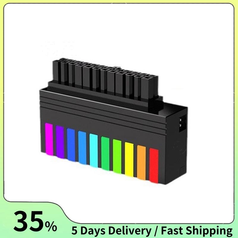 ATX 24Pin 90 Degree Power Adapter 5V 3 Pin ARGB ATX 24-Pin Power ...