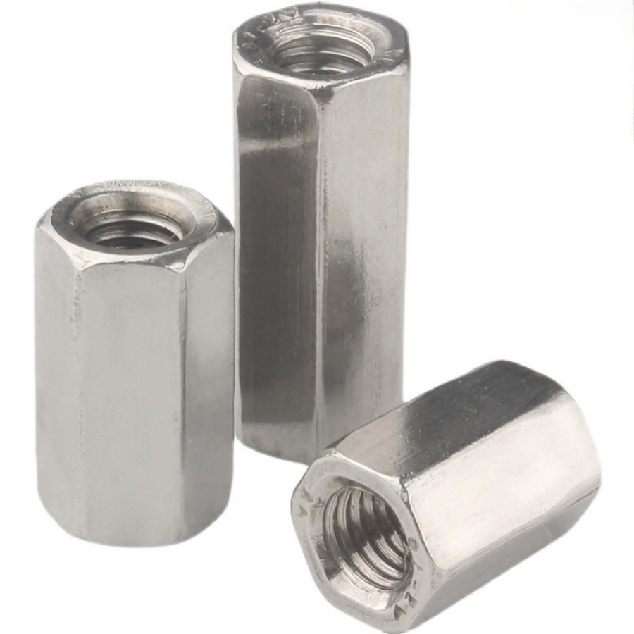 304 Stainless Steel Hexagon Joint Nut Extension Joint Nut M3/M4/M5/M6 ...