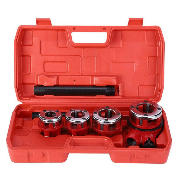 MANUAL PIPE THREADER RATCHET GI PIPE DIES SET ½”, ¾”, 1”, 1-1/4 ...