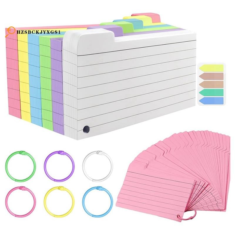 300 Pack Index Cards, 3inch X 5inch Ruled Index Cards with Ring ...