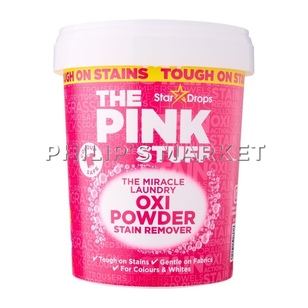 The Pink Stuff The Miracle Laundry OXI Powder Stain Remover for Colours ...