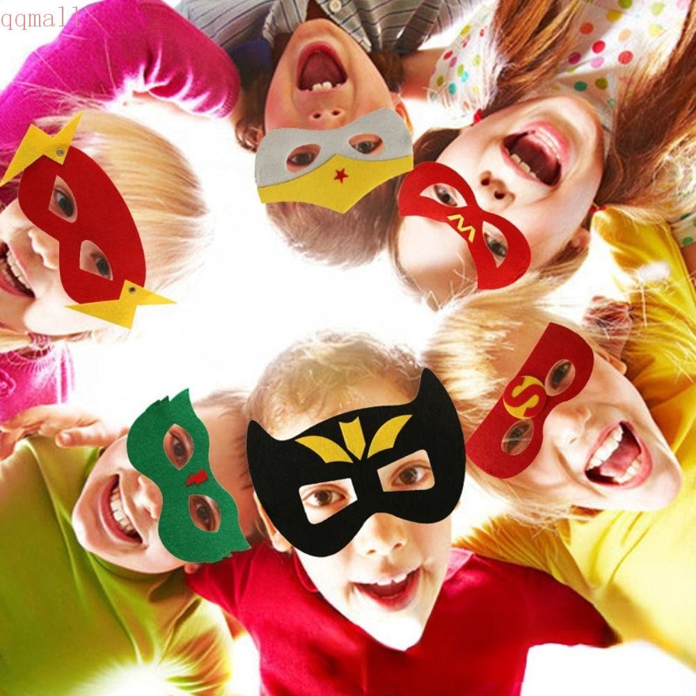 QQMALL Spiderman Felt Masks, Halloween Masks Felt, Cartoon Spider-Man ...