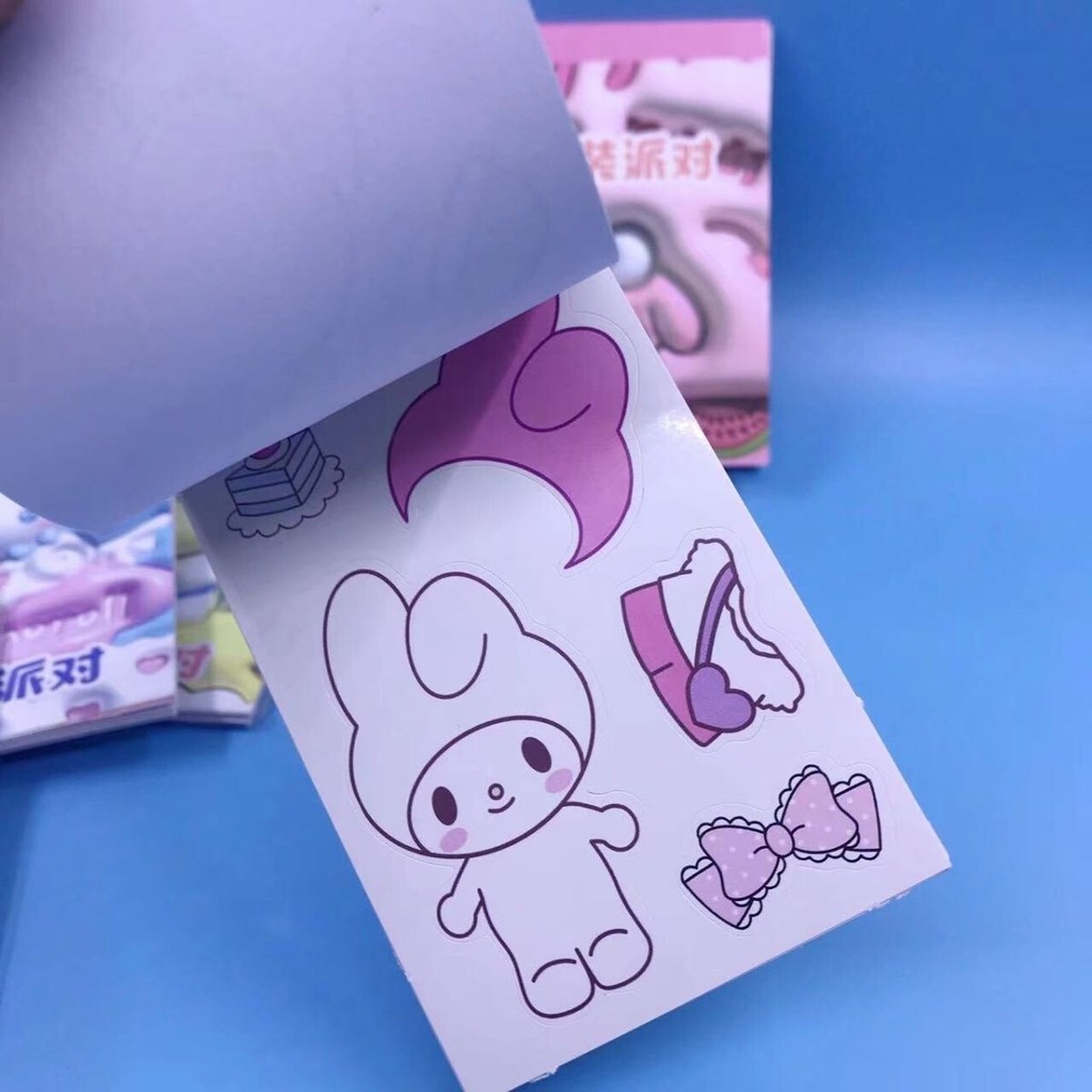 Sanrio Sanrio Kuromi Cinnamon Dog Melody Mini Dress Up Party Sticker ...