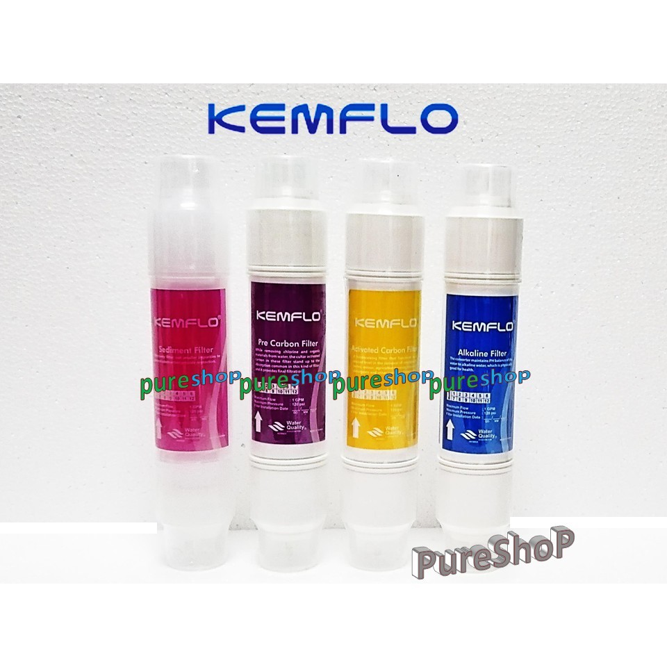 PureShop Kemflo 10" I Type Alkaline Filter Cartridge Water Purifier ...