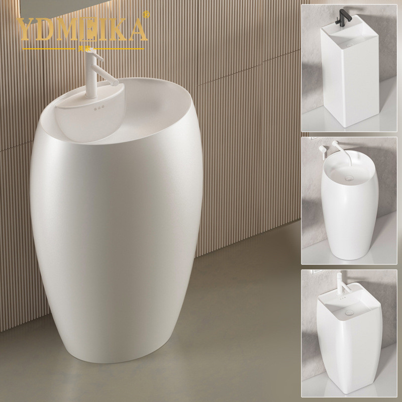 Q-6/Toilet Integrated Column Basin Hotel Pedestal Basin Floor Wash ...