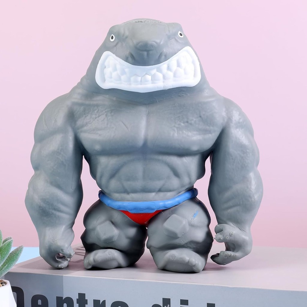 Gaint Squishy Monkey & Shark Stretchy Toys for Kids - Stress Relief ...