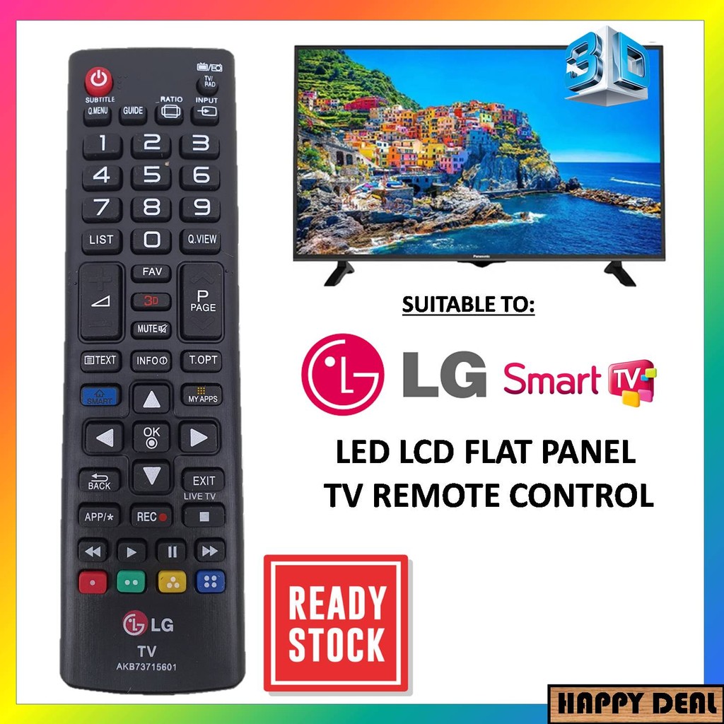 LG Flat Panel Smart 3D LED TV Remote Control Replacement | Shopee Singapore
