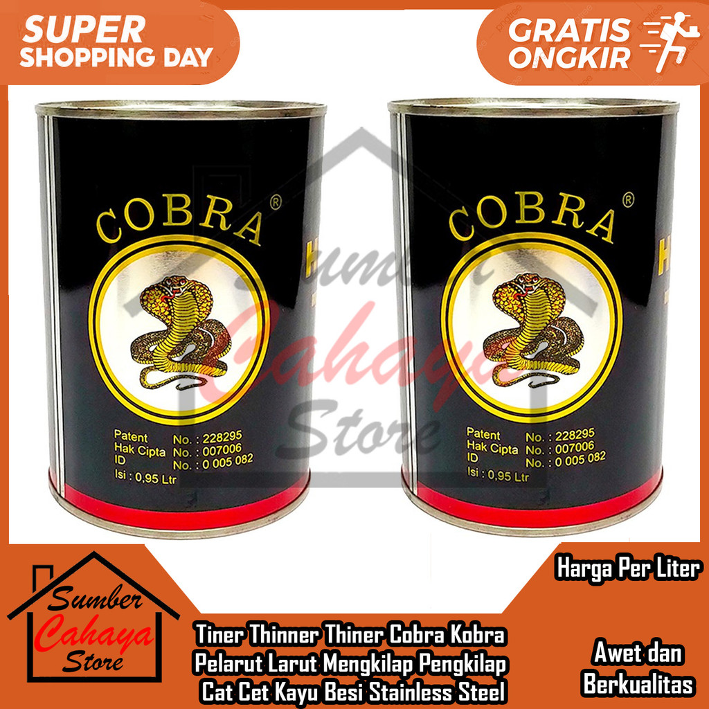 Thinner Cobra Black 1 Liter Thinner Thinner Thinner Tinner Paint ...