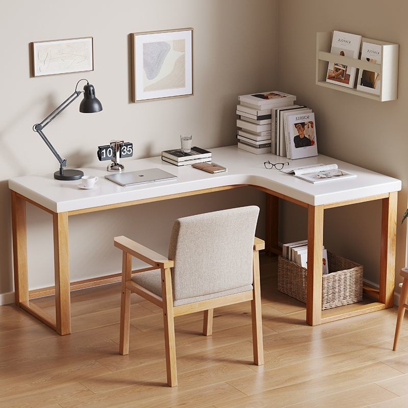 [SG Sales] Solid Wood Table Corner Table Desk Computer Table L-Shaped ...