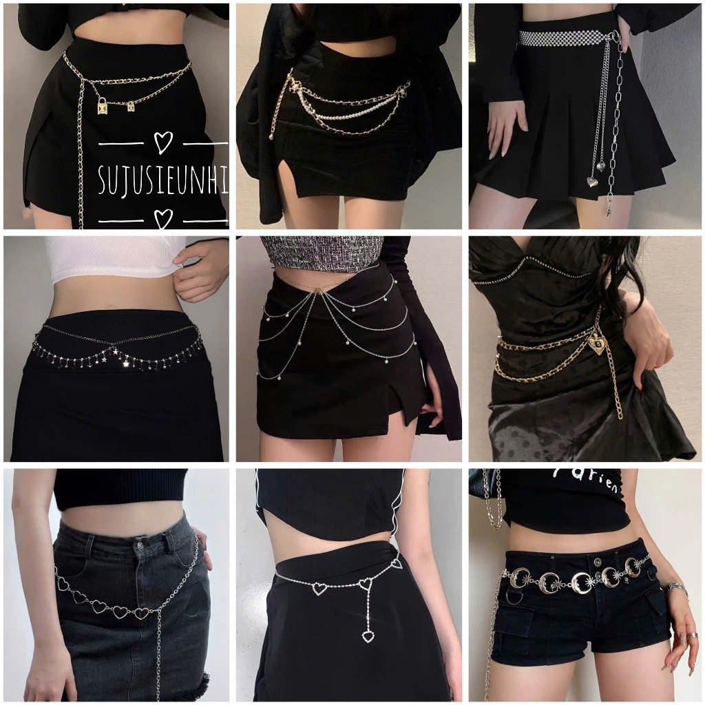 Collection of waist chain belts, belly chains of all models | Shopee ...