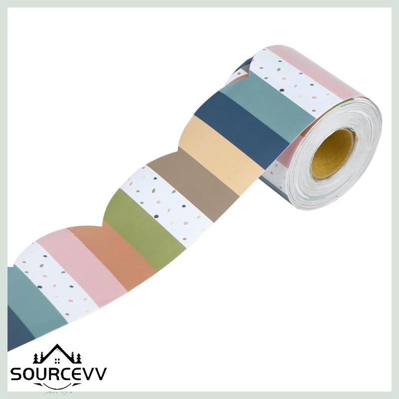 SOURCE 15 2m Decorative Border Sticker Bulletin Board Border Colorful ...