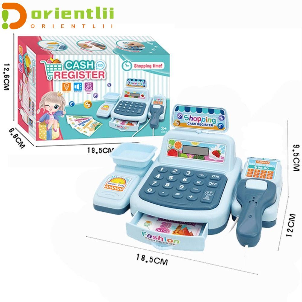 ORIENTLII Simulation Cash Register, Role Play Lighting Supermarket Cash ...
