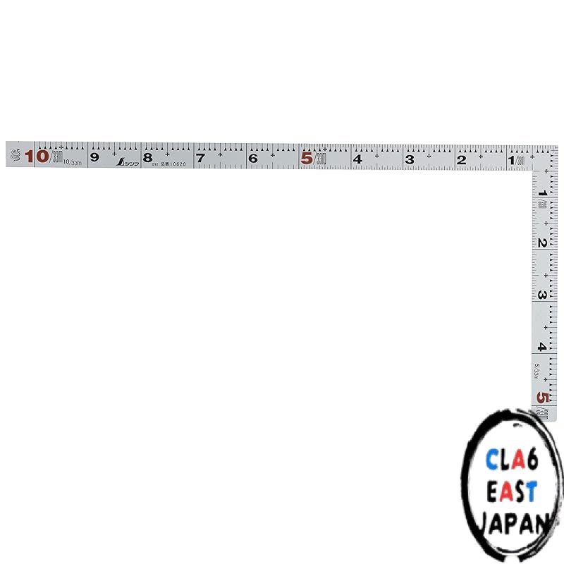 Shinwa Sokutei Silver Flat Measuring Scale 15cm for Construction and ...
