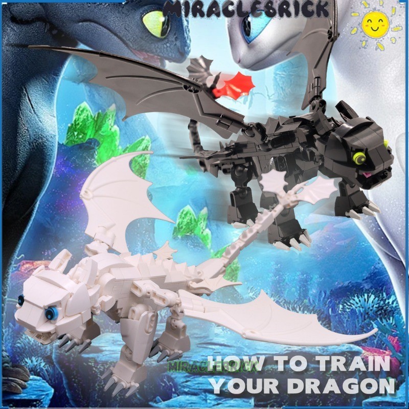 How To Train Your Dragon Large Dinosaur Light Black Toothless Puzzle ...
