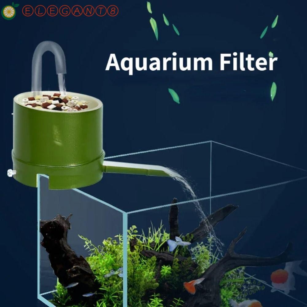 AELEGANT Fish Tank Filter, Bamboo Tube Type Wall-Mounted Aquarium ...