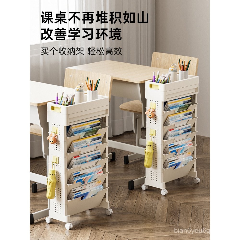 Bookshelf Student Classroom Movable High School Student Desk Side ...